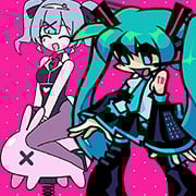 FNF Rabbit Hole with Hatsune Miku & BF